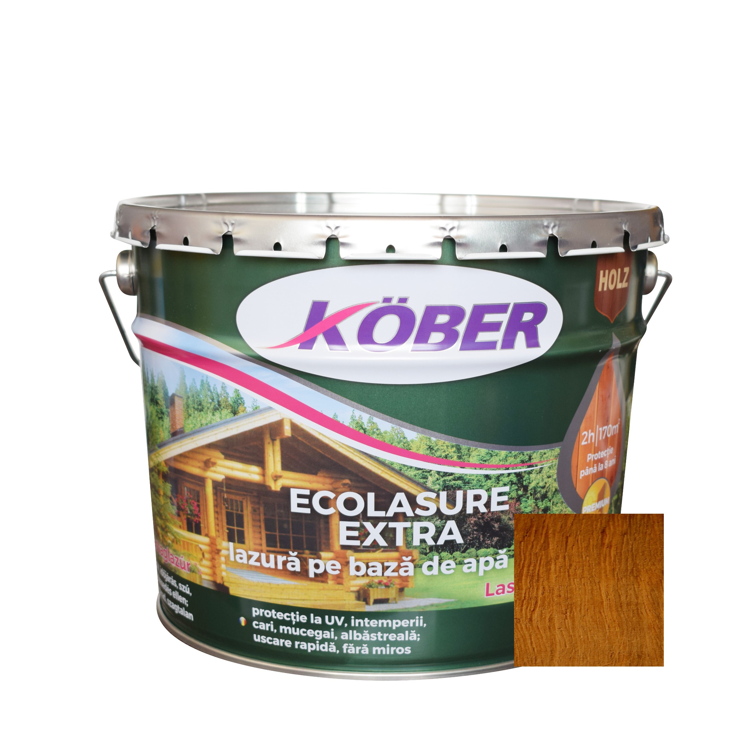 Lac Pentru Lemn Ecolasure Extra Kober Stejar Inchis 10 L