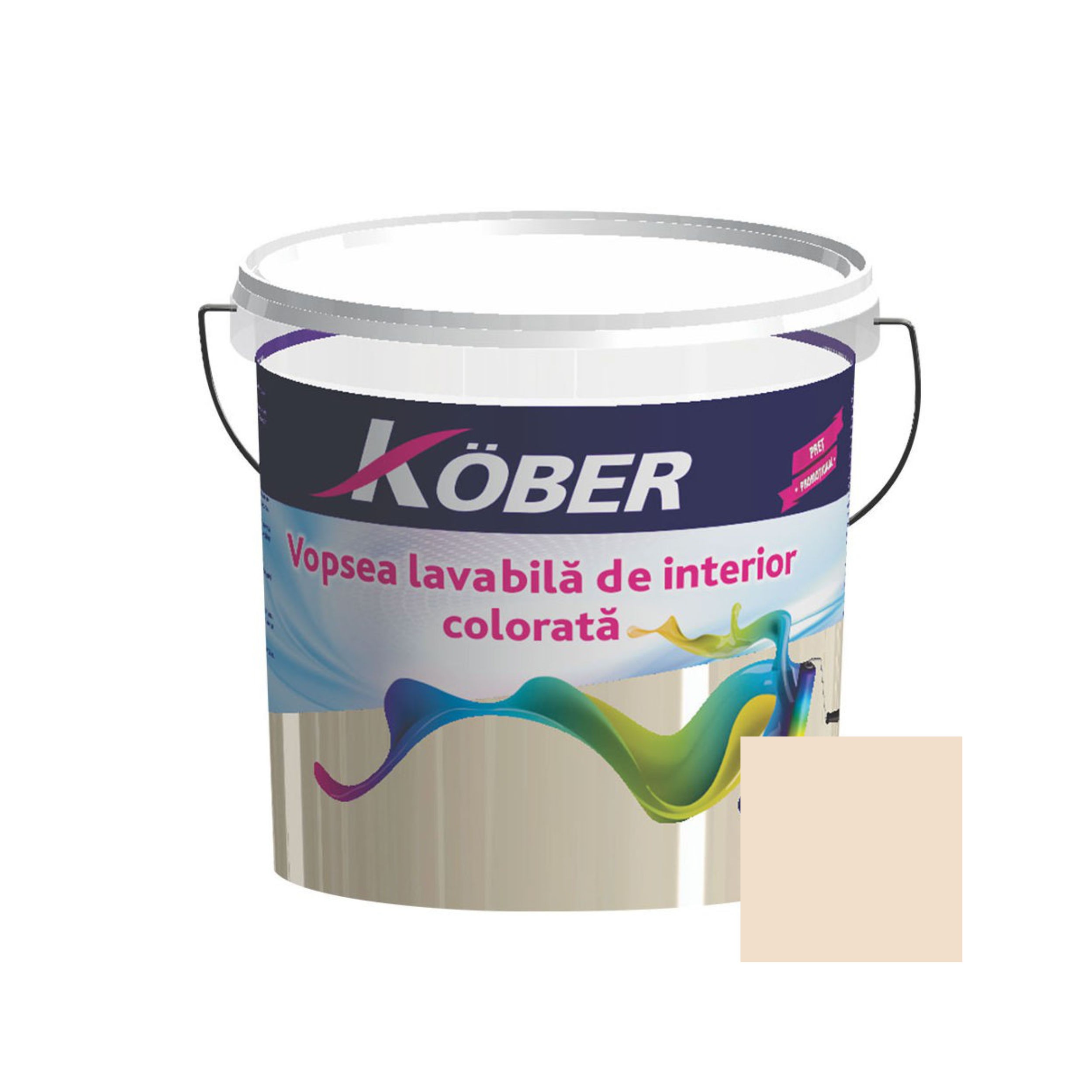Vopsea Lavabila Colorata Kober Cafeniu 8.5 L
