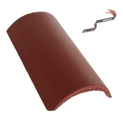 Tigla de coama standard rosu - influent.ro